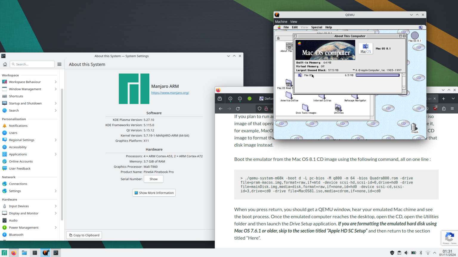 Mac OS on 68k QEMU – Stuff & Nonsense